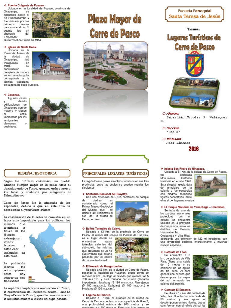 Triptico Cerro Pasco | PDF