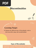 Basic Calculus Lesson 4.1 Different Types of Discontinuities | PDF ...