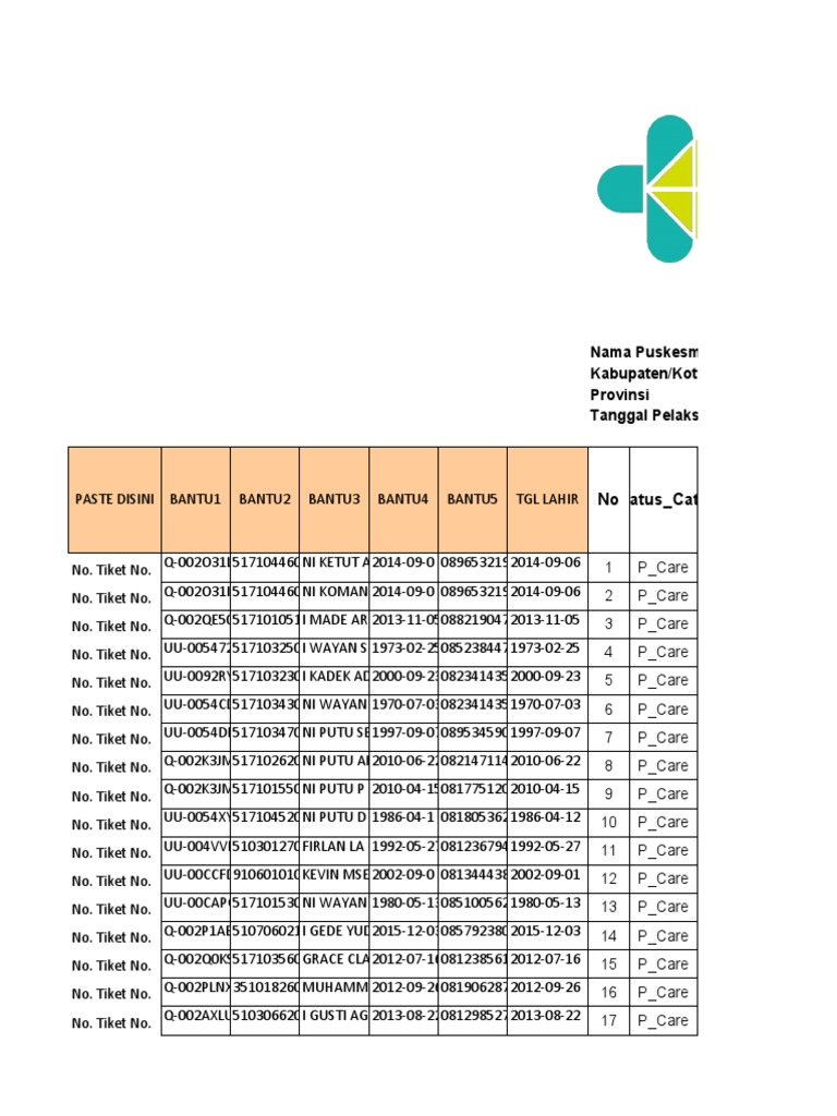 RUMUS EXCEL VAKSIN TERBARU Peb 22 | PDF