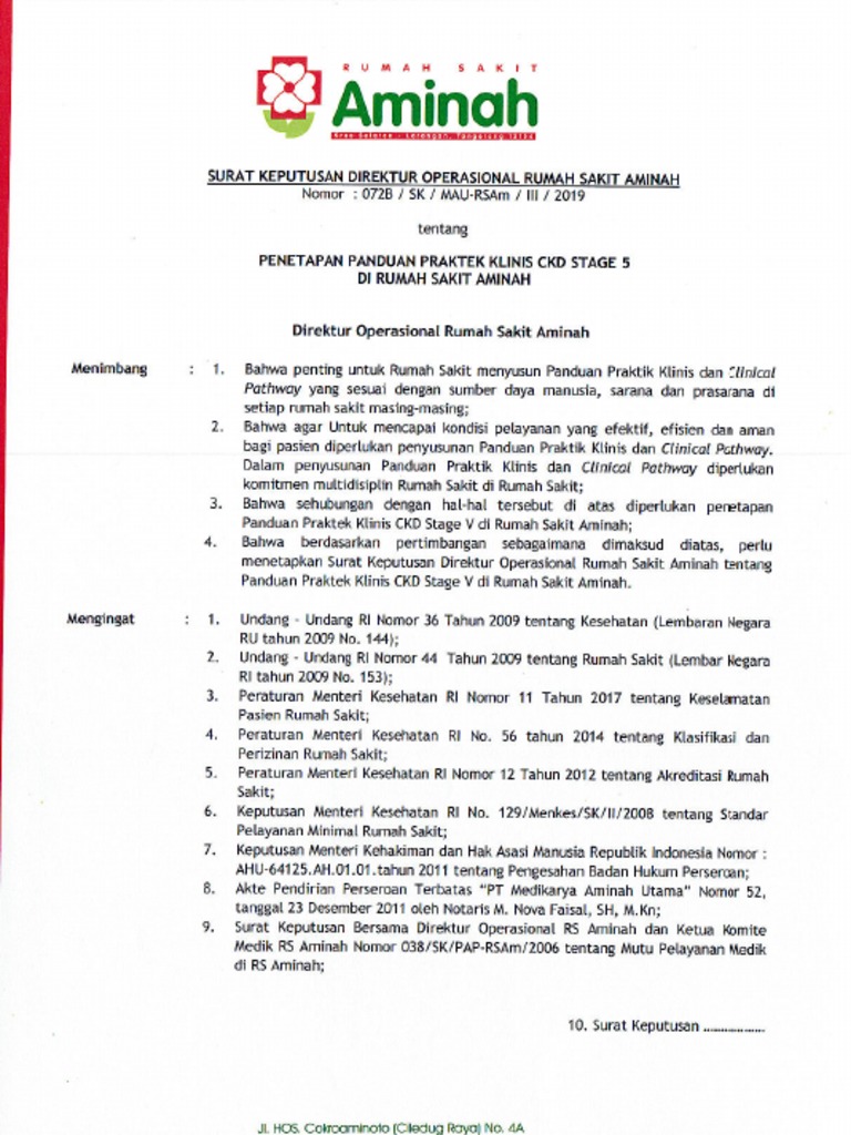 5.1.1-Penetapan PPK CKD Stage 5 | PDF