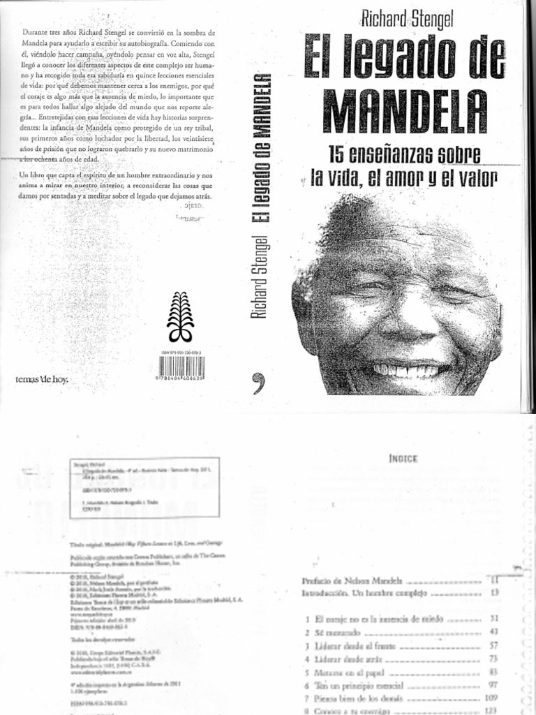 El Legado de Mandela 15 Enseñanzas Sobre La Vida, El Amor y El Valor - Richard Stengel | PDF