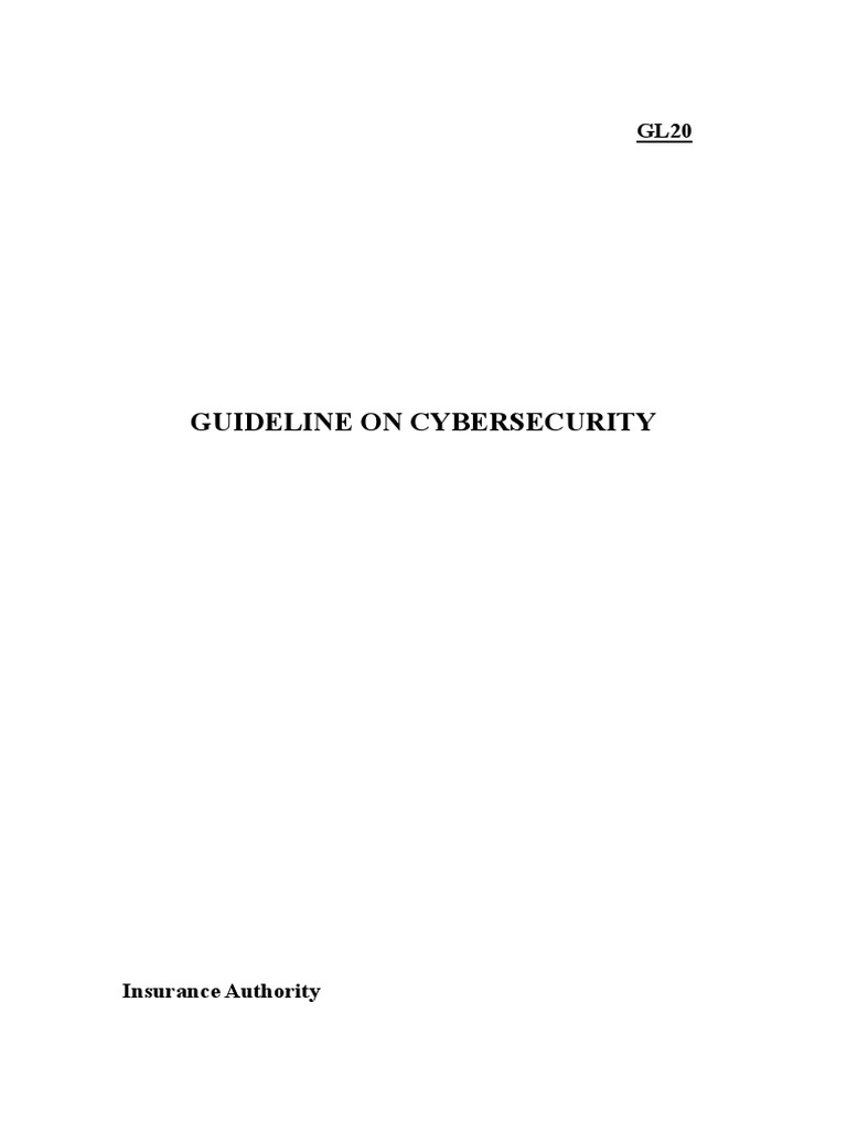 Guideline On Cybersecurity English | PDF | Security | Computer Security