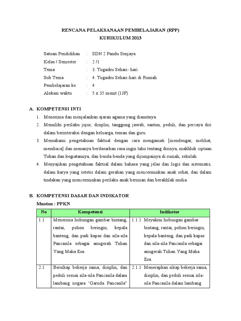RPP Bu Ana | PDF | Sains & Matematika