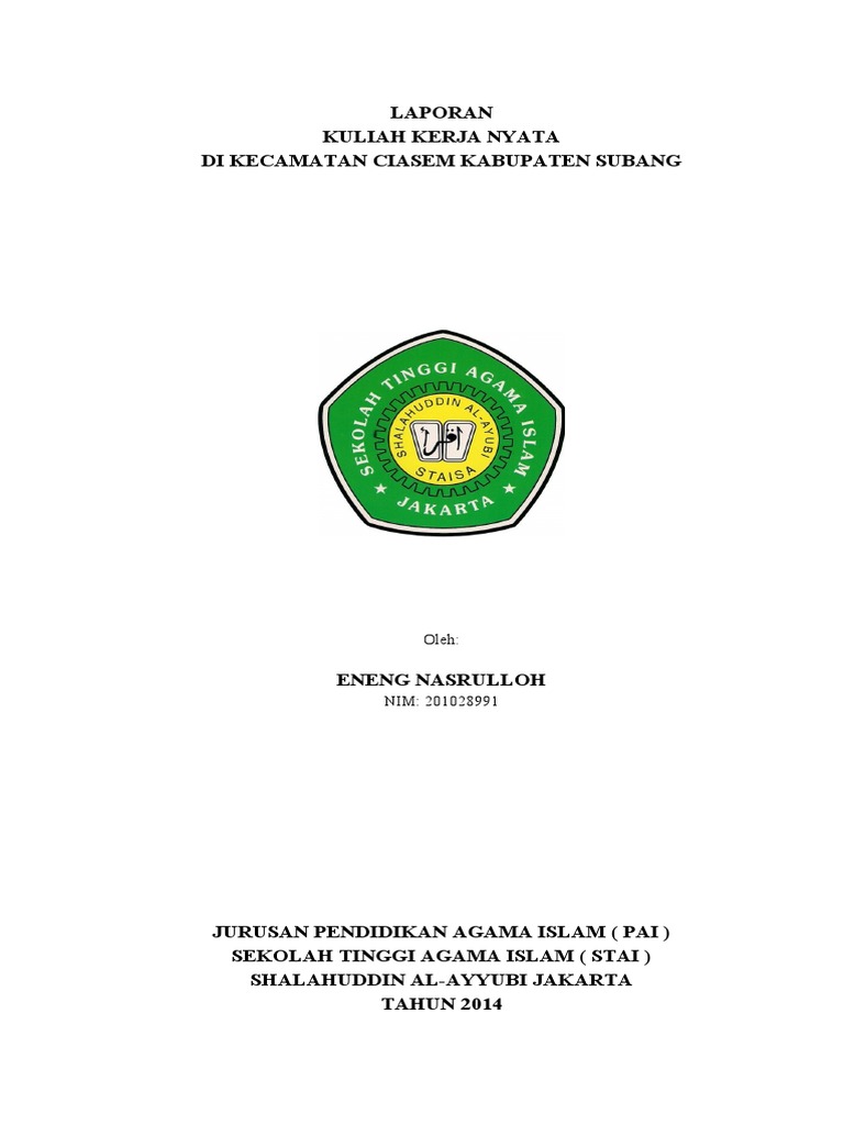 Cover Laporan KKN | PDF