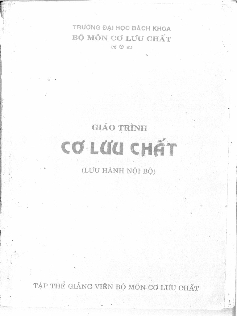 Giao Trinh Co Luu Chat | PDF