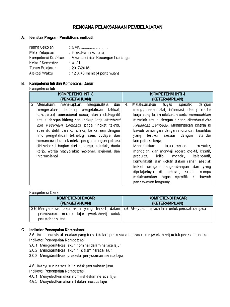 RPP - KD 6 | PDF | Karier & Perkembangan