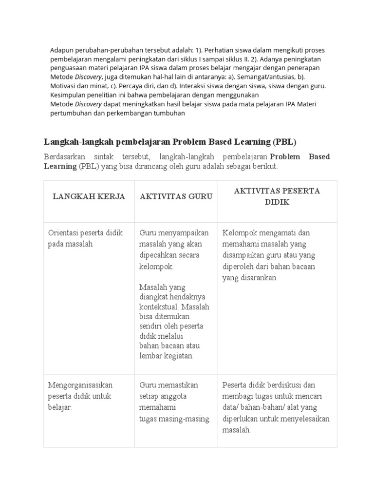 Project Based Learning Pdf
