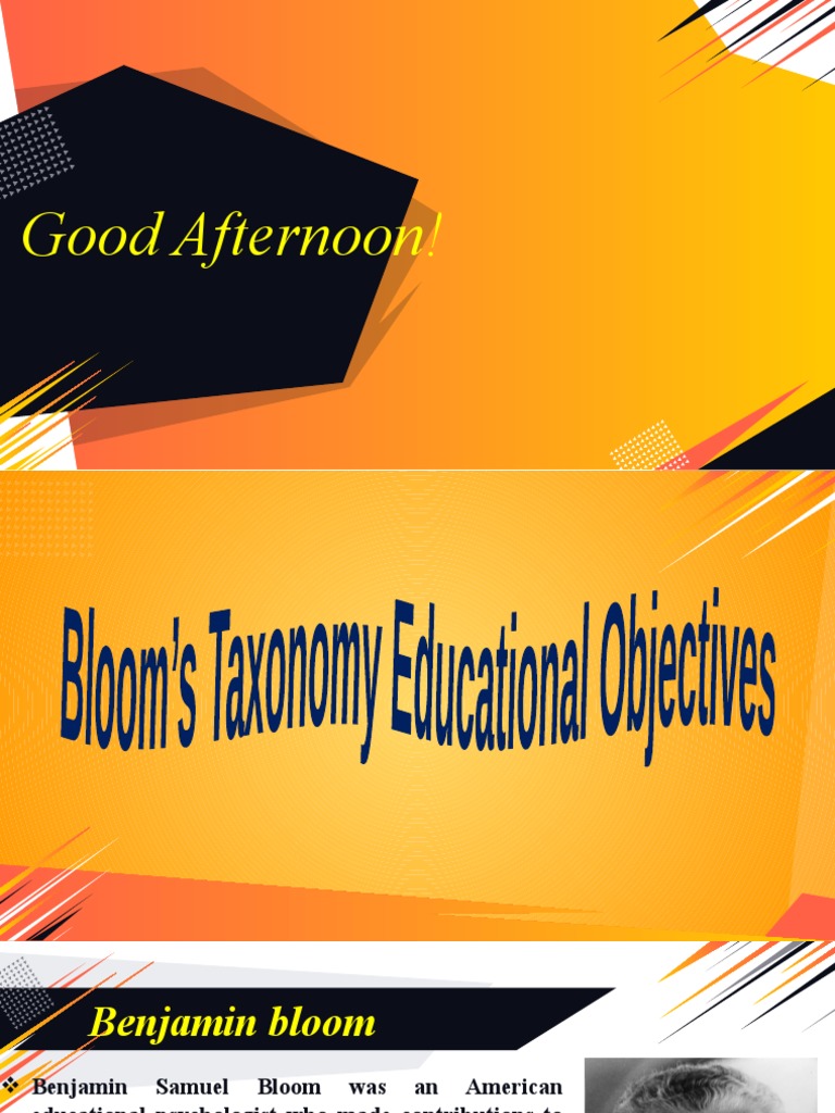Blooms Taxonomy Educational Objectives | PDF | Educational Psychology ...