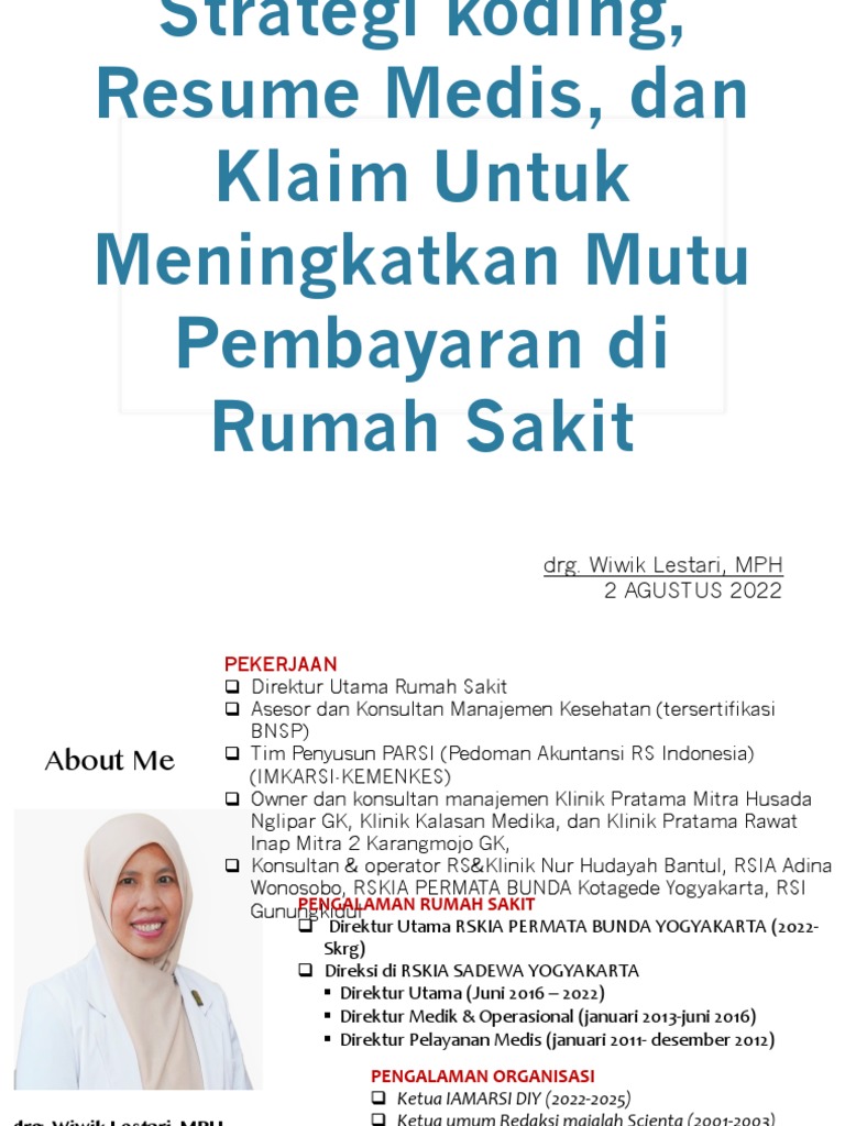 Strategi Koding, Resume Medis, Dan Klaim Untuk Meningkatkan Mutu ...