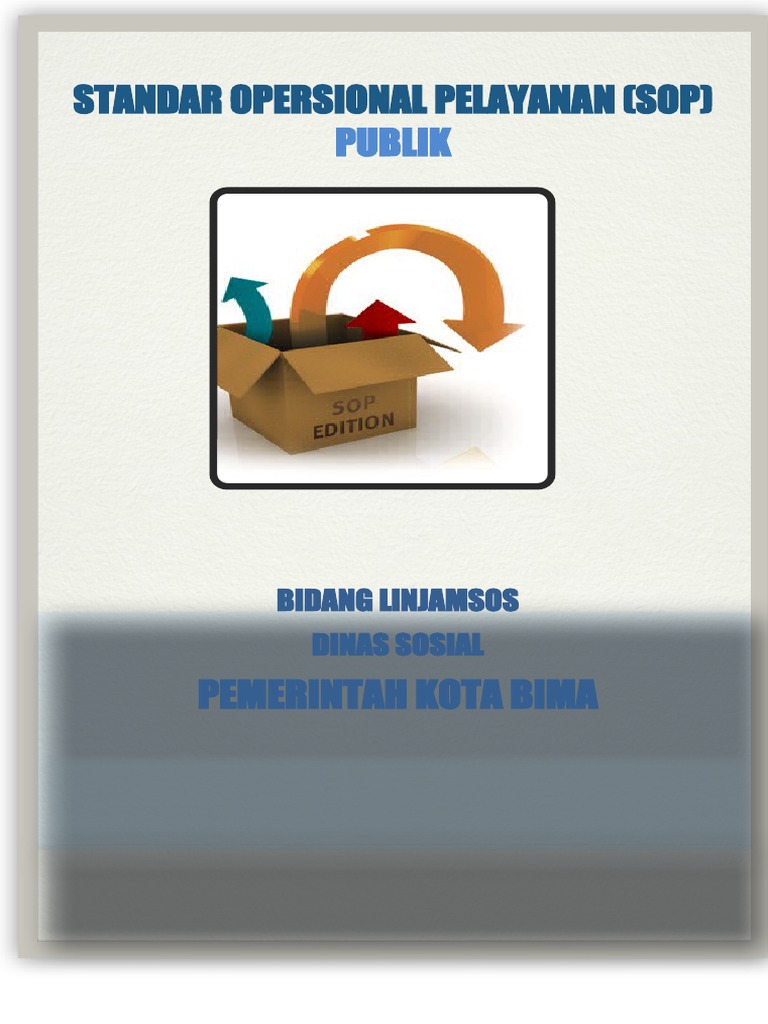 SOP Pelayanan Dinas Sosial Kota Bima | PDF