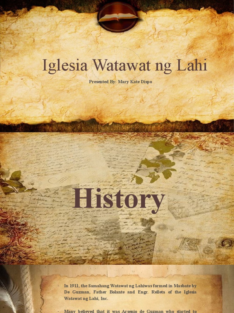 The History, Beliefs, and Practices of the Iglesia Watawat ng Lahi ...