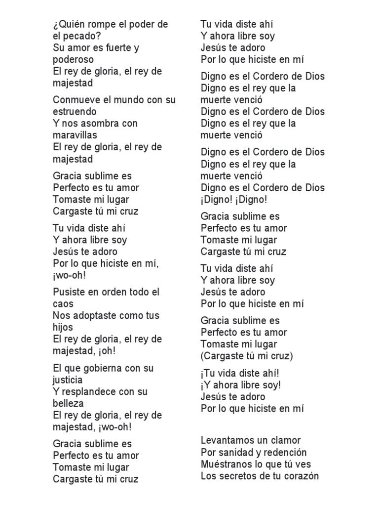 Letra de Cantos | PDF | Jesús | Salvación