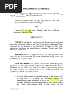 Sample Compromise Agreement Template | PDF | Private Law | Social ...
