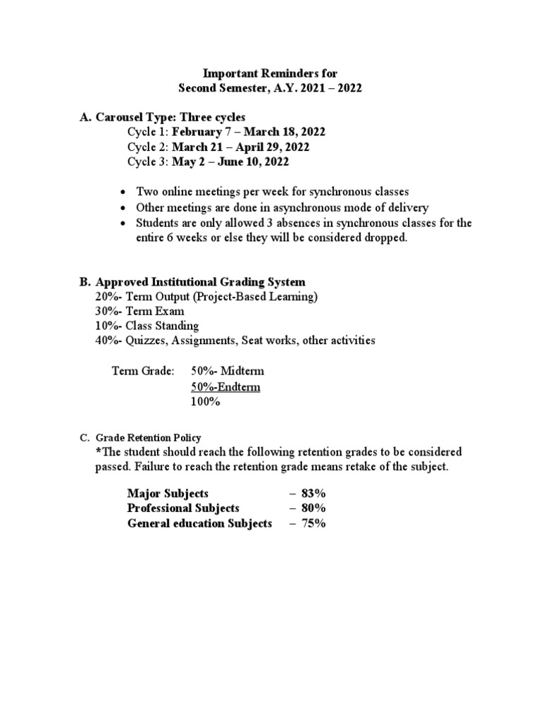 C. Grade Retention Policy | PDF