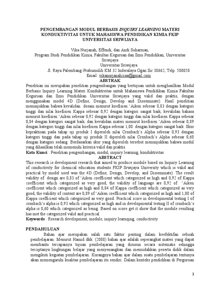 Jurnal 1 Kolom Vika Nurjanah | PDF
