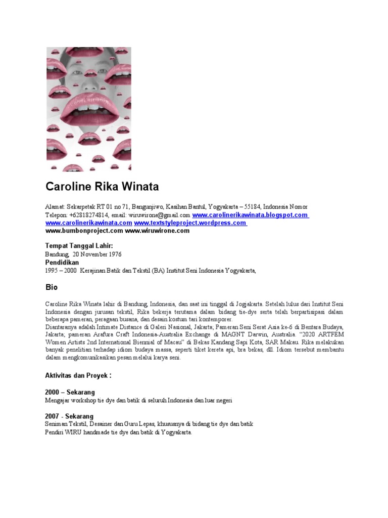 Translate Caroline Rika CV 2021 | PDF