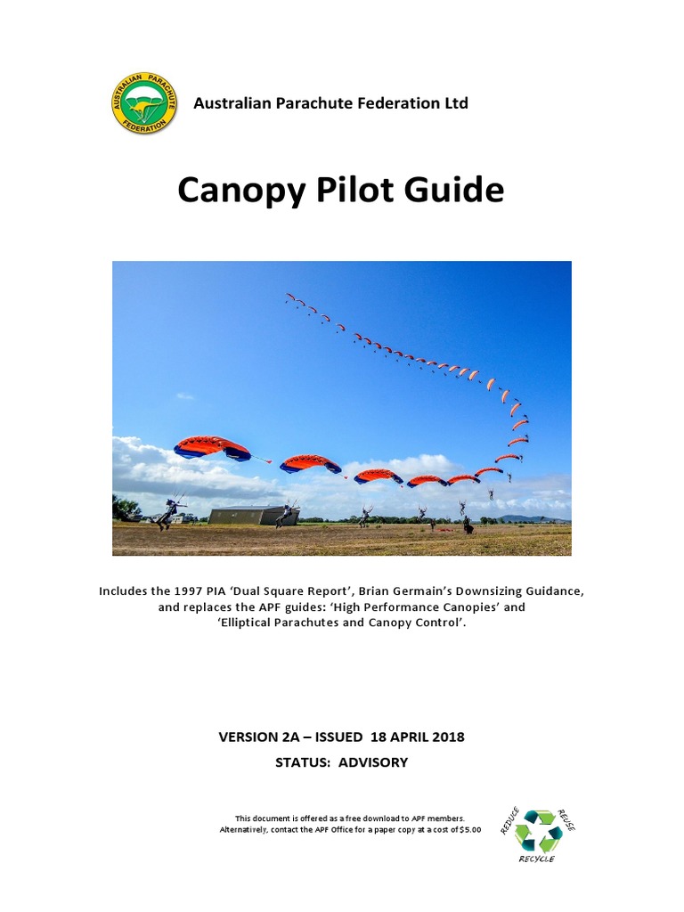 Canopy Pilot Guide: Australian Parachute Federation LTD | PDF ...
