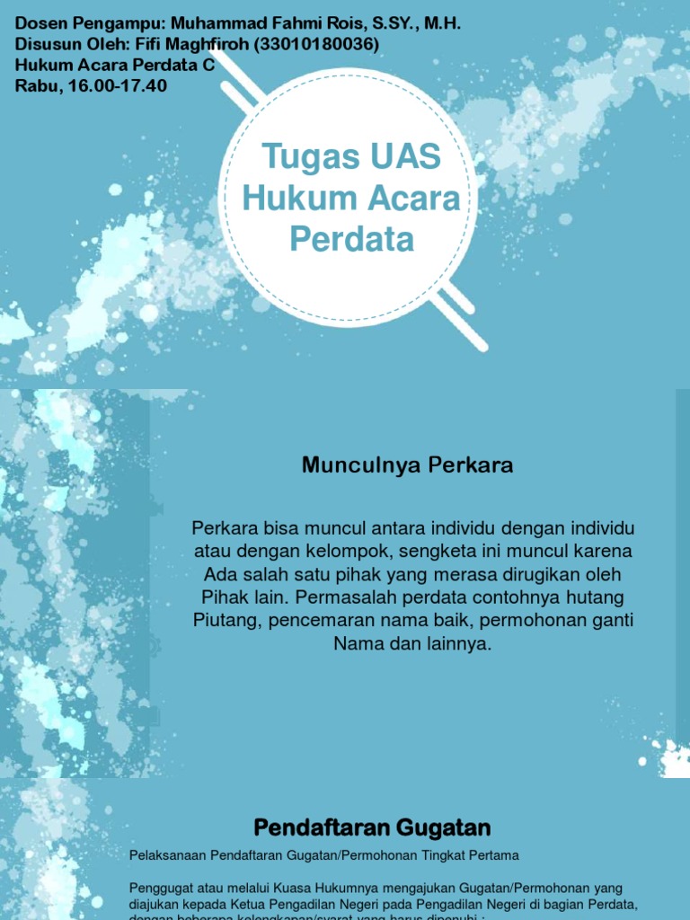 UAS H.Acara Perdata | PDF