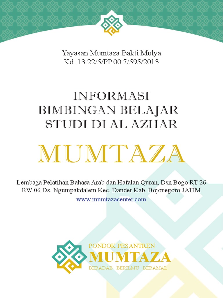 Brosur Mumtaza Al Azhar 2021 Fix | PDF