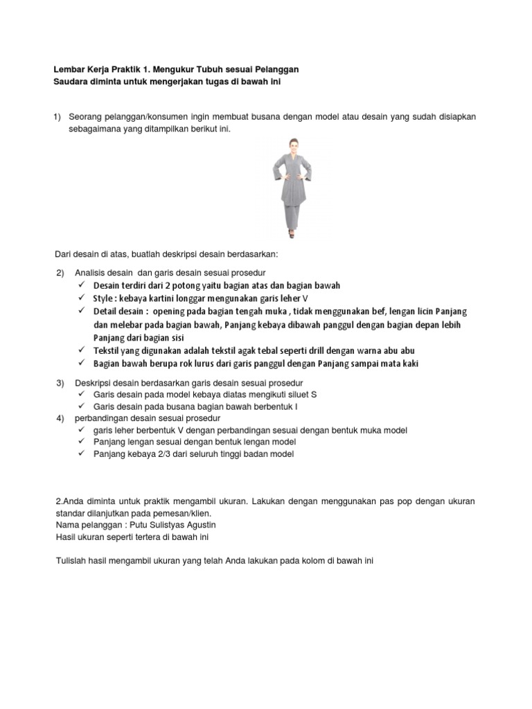 Lembar Kerja Praktik 1 | PDF