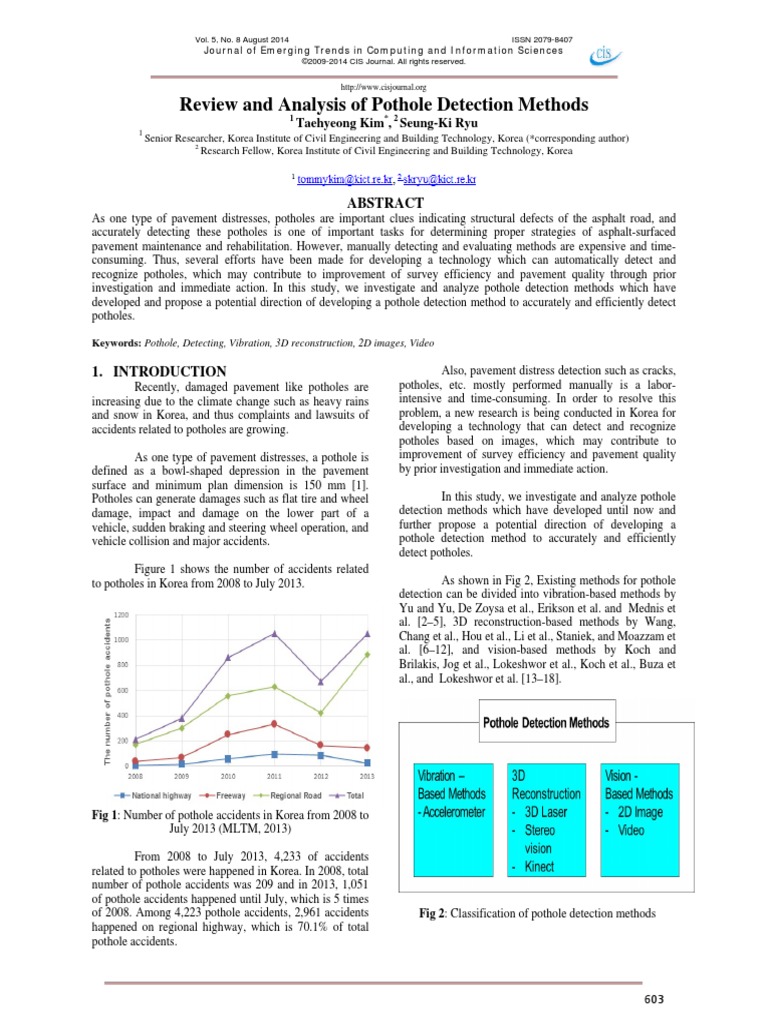 Pothole Detection Method | PDF | Computer Vision | Lidar