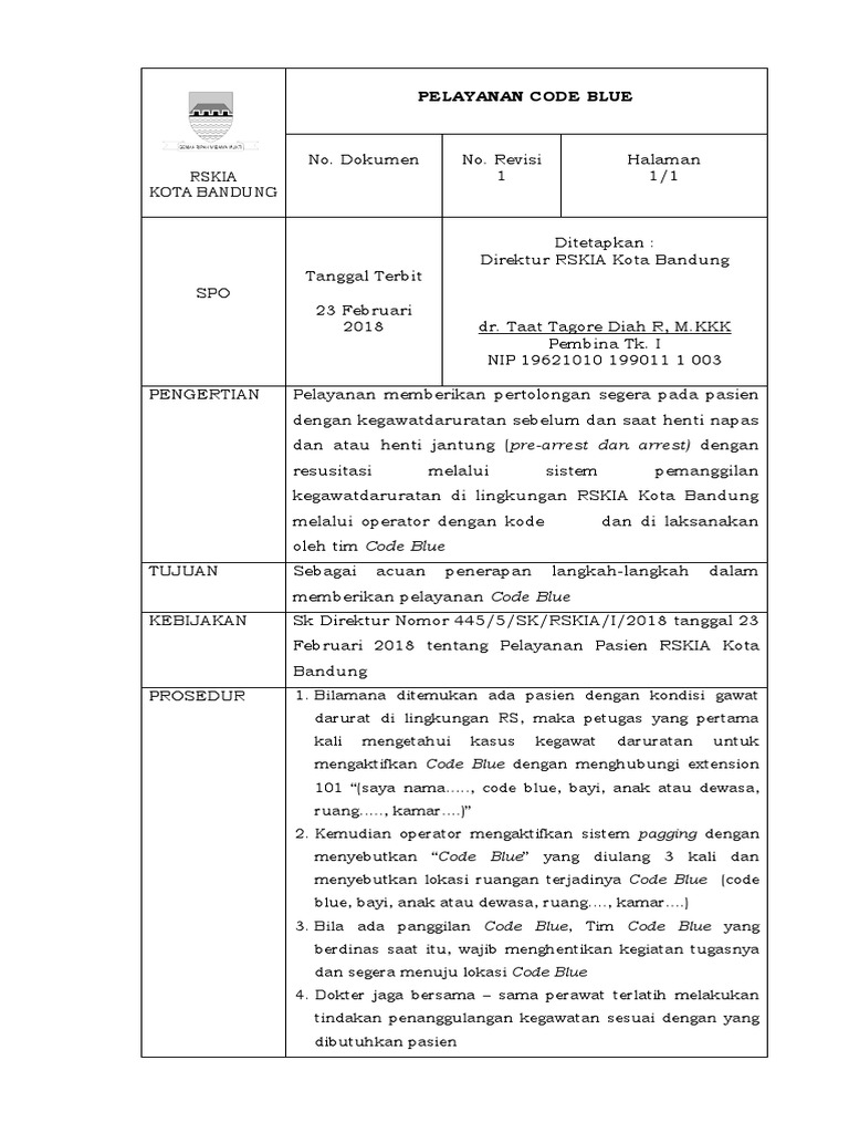 Spo Code Blue | PDF