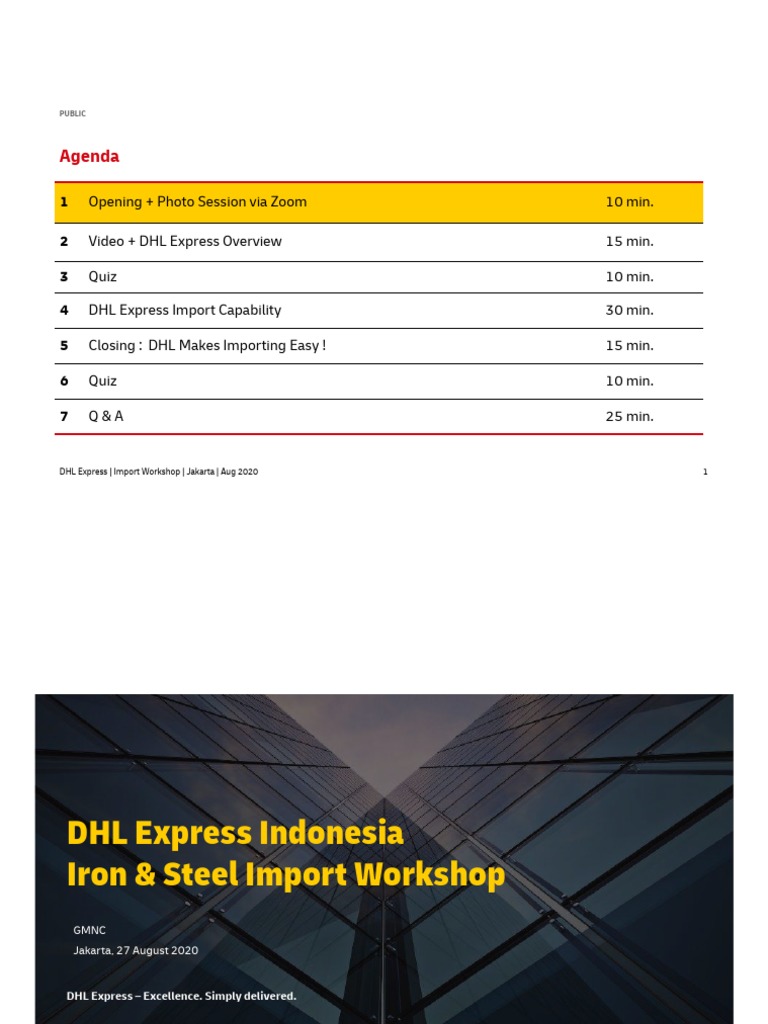 DHL Express Import Workshop 27 Aug 2020 | PDF | Customs | E Commerce