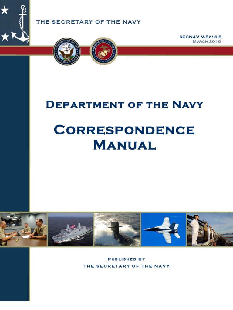 Secnav m 5216 5 Don Correspondence Manual | Information Security ...