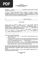 Ugovor o Najmu Stana - Primjerak | PDF