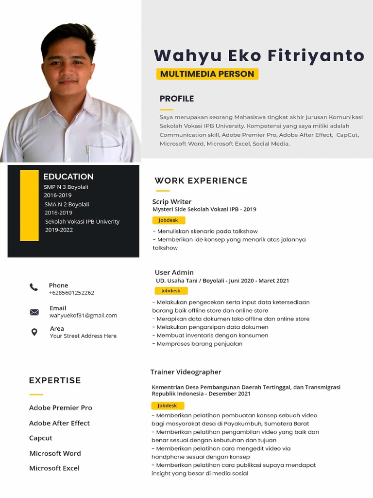 Wahyu Eko Fitriyanto - CV | PDF