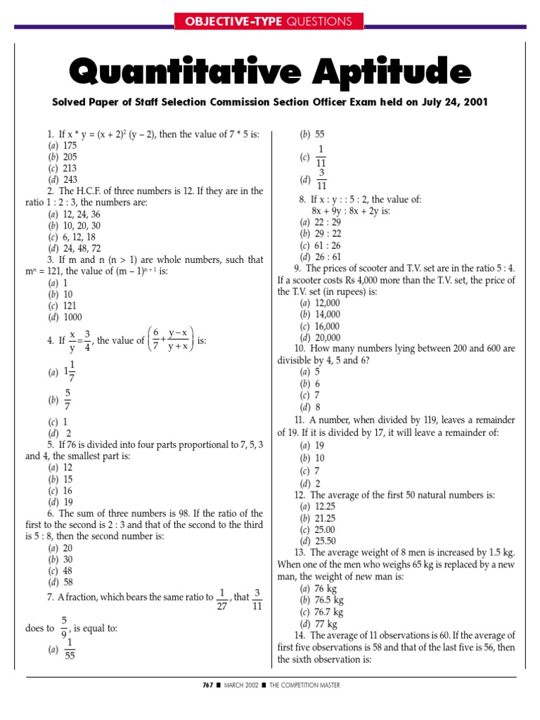 Quantitative Aptitude 12 | PDF | Percentage | Profit (Accounting)