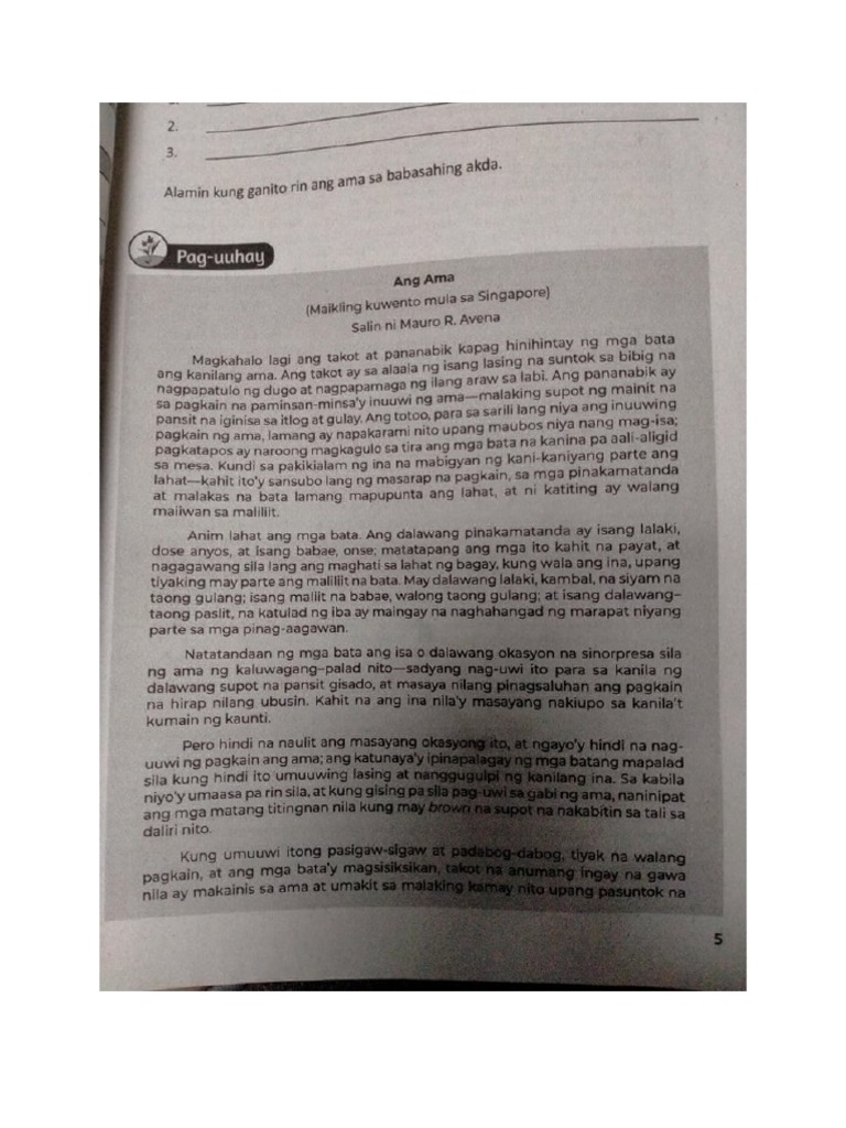 ANG AMA Salin Ni Mauro R. Avena | PDF