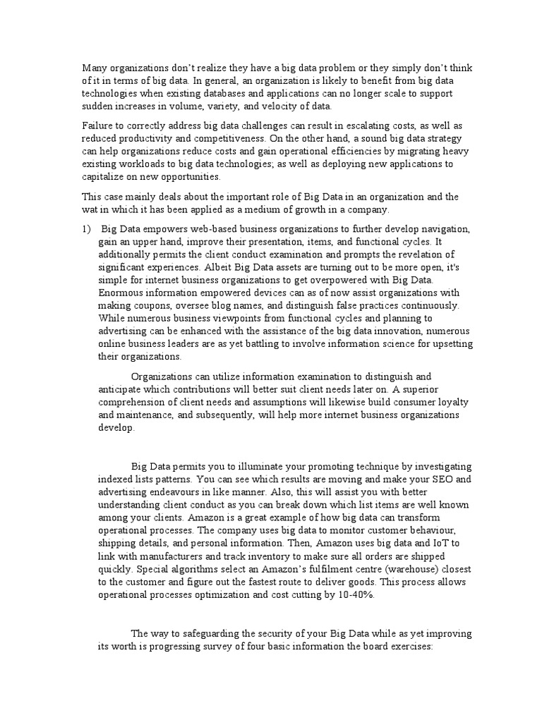 Case Study Solved (ALWIN) | PDF | Big Data | Cloud Computing