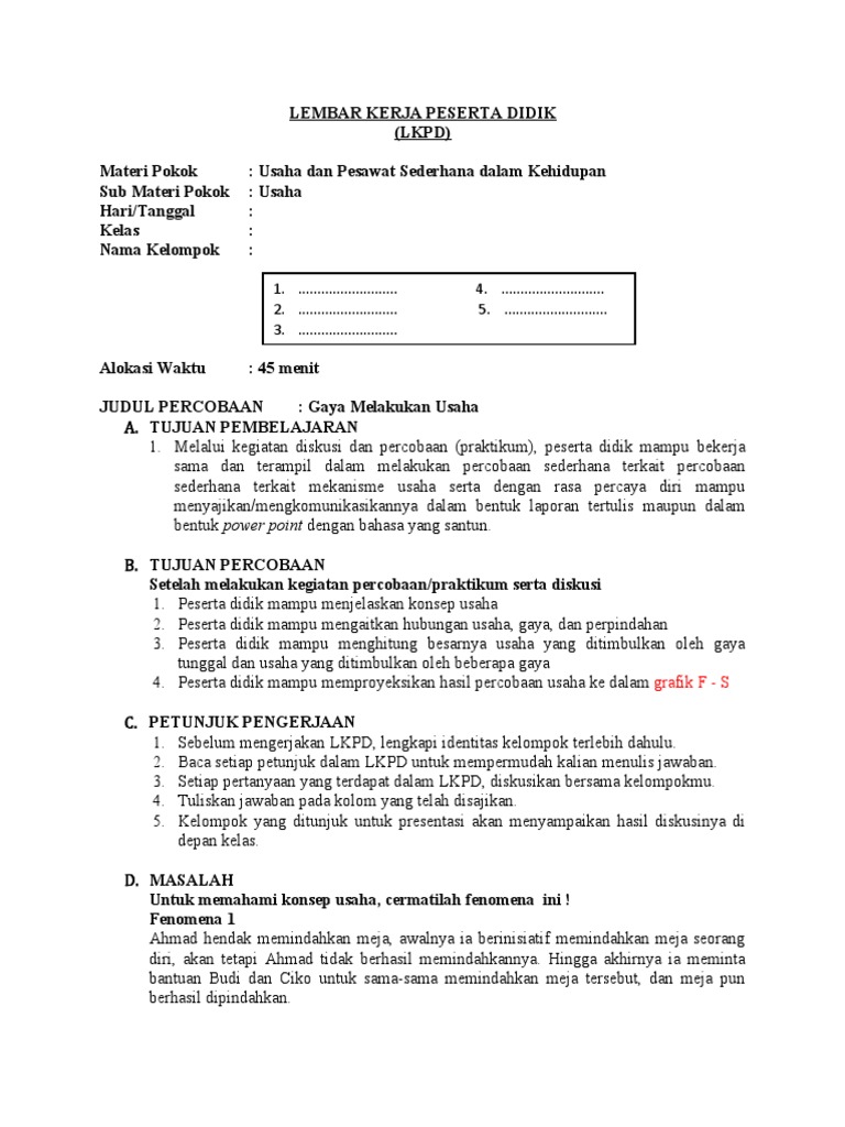 LKPD Usaha | PDF