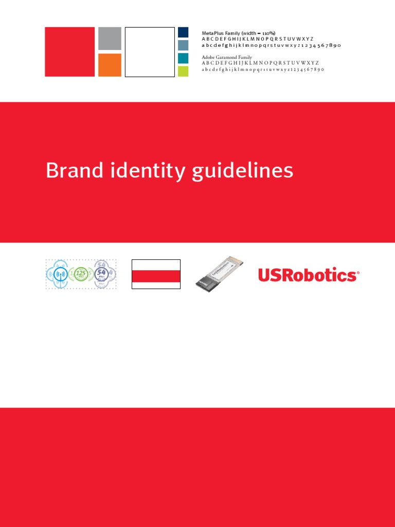 USRobotics Brand Identity Guidelines | PDF | Typefaces | Brand