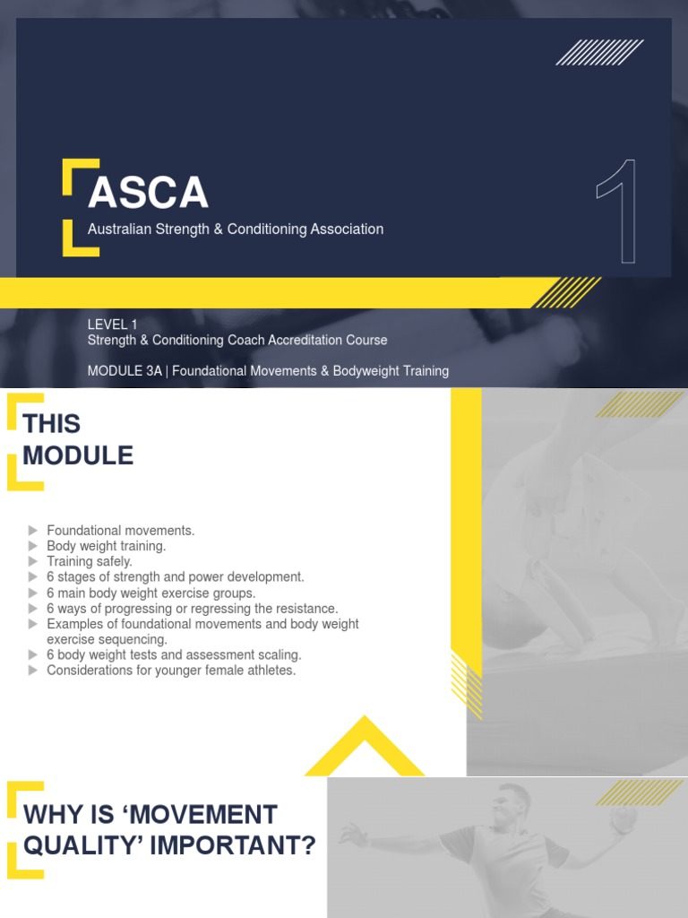 Asca Level 01 Mod 03a Slideshow | PDF | Strength Training | Weight Training