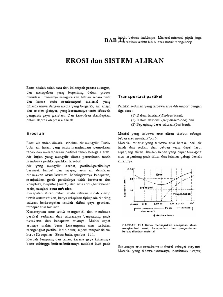 Bab11-Erosi&Sistem Aliran | PDF