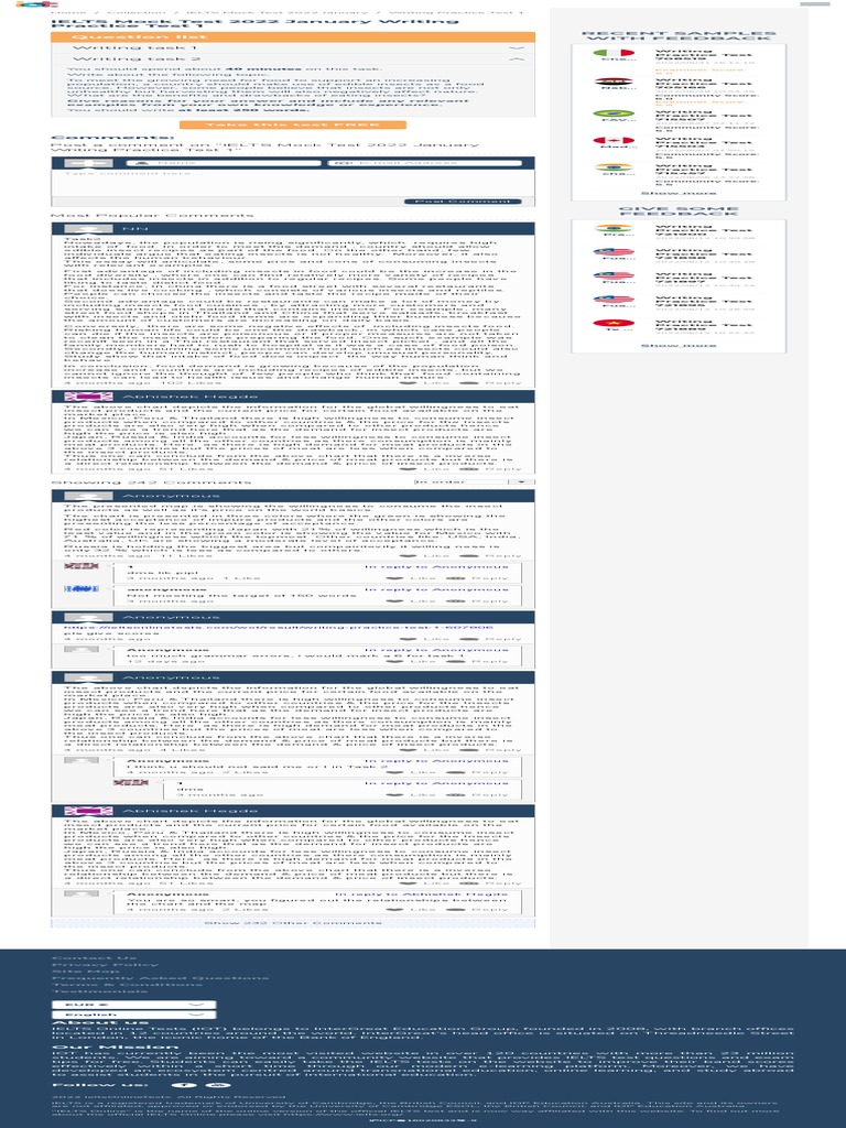 Question List: IELTS Mock Test 2022 January Writing Practice Test 1 ...
