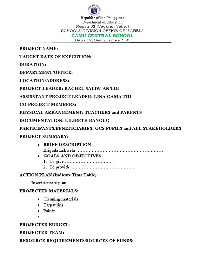 Project Proposal For Brigada | PDF