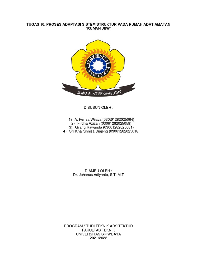 Adaptasi Struktur Rumah Jew Asmat | PDF