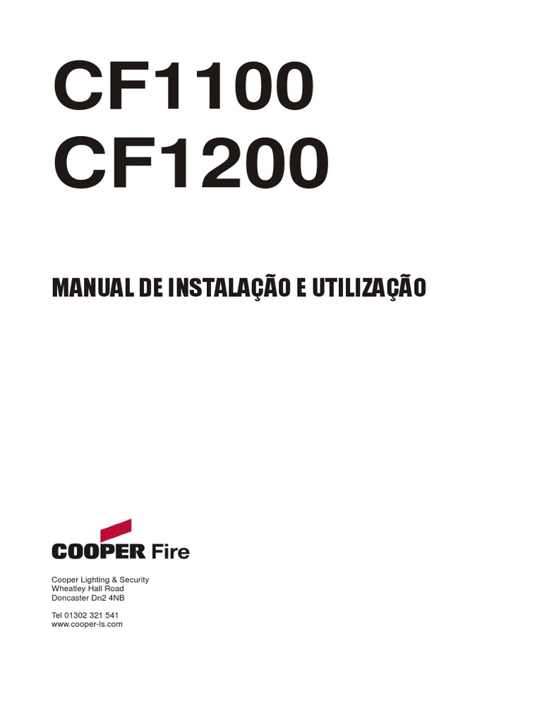 CF1100 - CF1200 - Manual Instalação e Utilização | PDF | Rede de ...