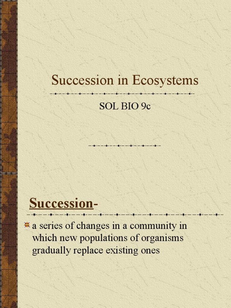 Ecology Succession Notes 2 | PDF