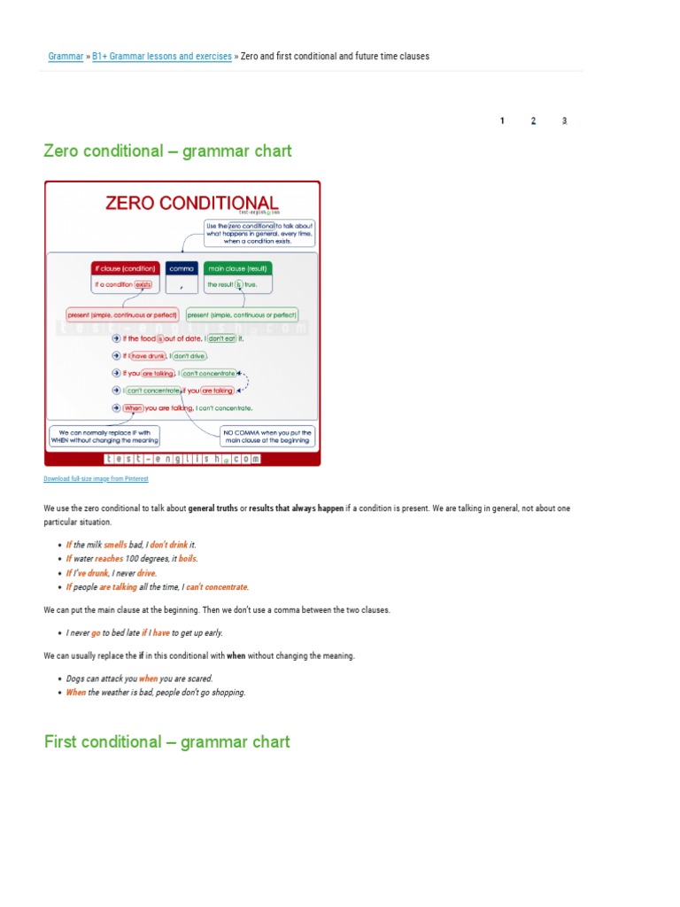 10-Zero and First Conditional and Future Time Clauses | PDF | Cognitive ...