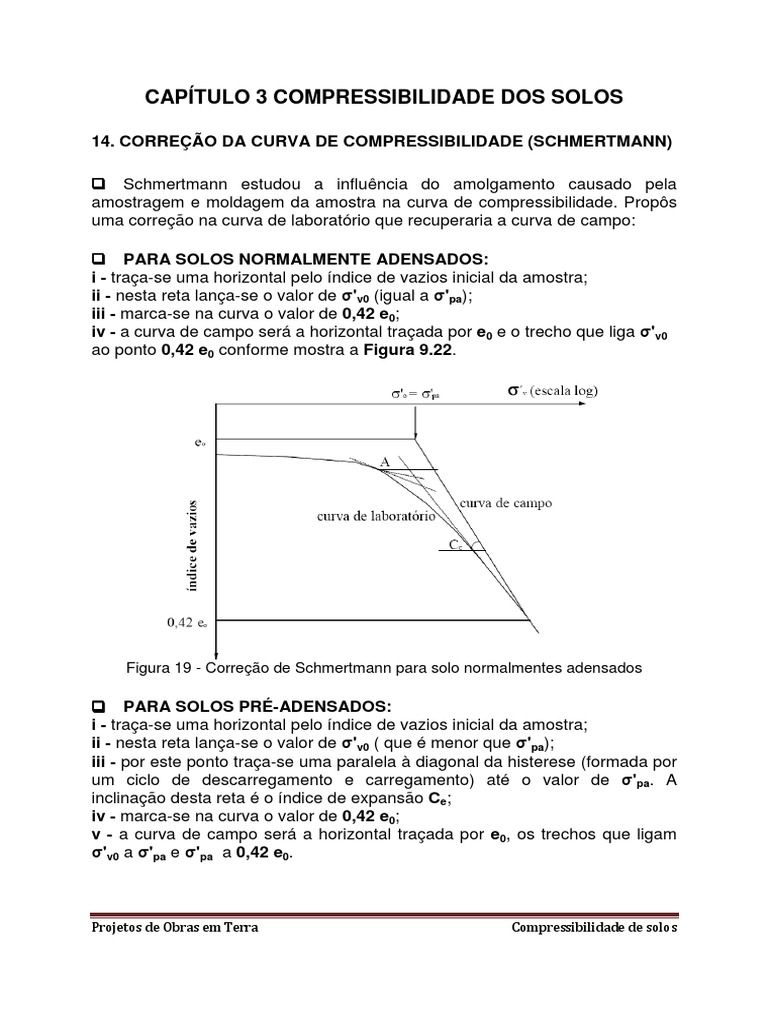 Unidade de 3 - Apostila de Compressibilidade 04 | PDF | Estresse ...