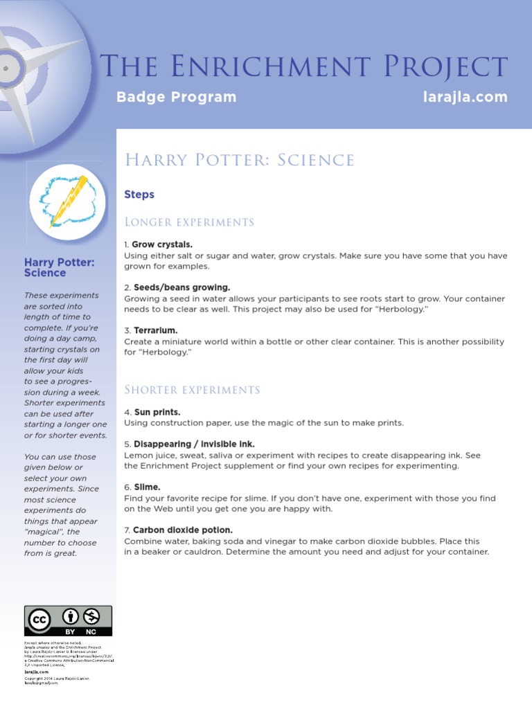 Harry Potter Science Experiments | PDF | Sodium Carbonate | Color