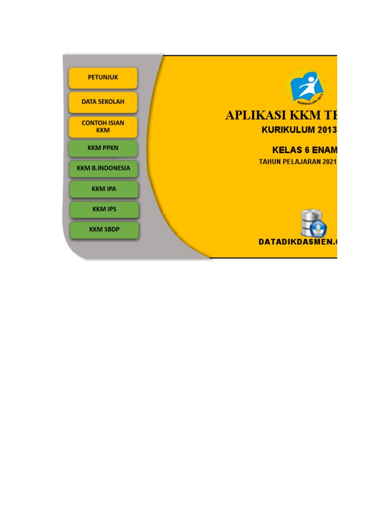 KKM Kelas 6 | PDF