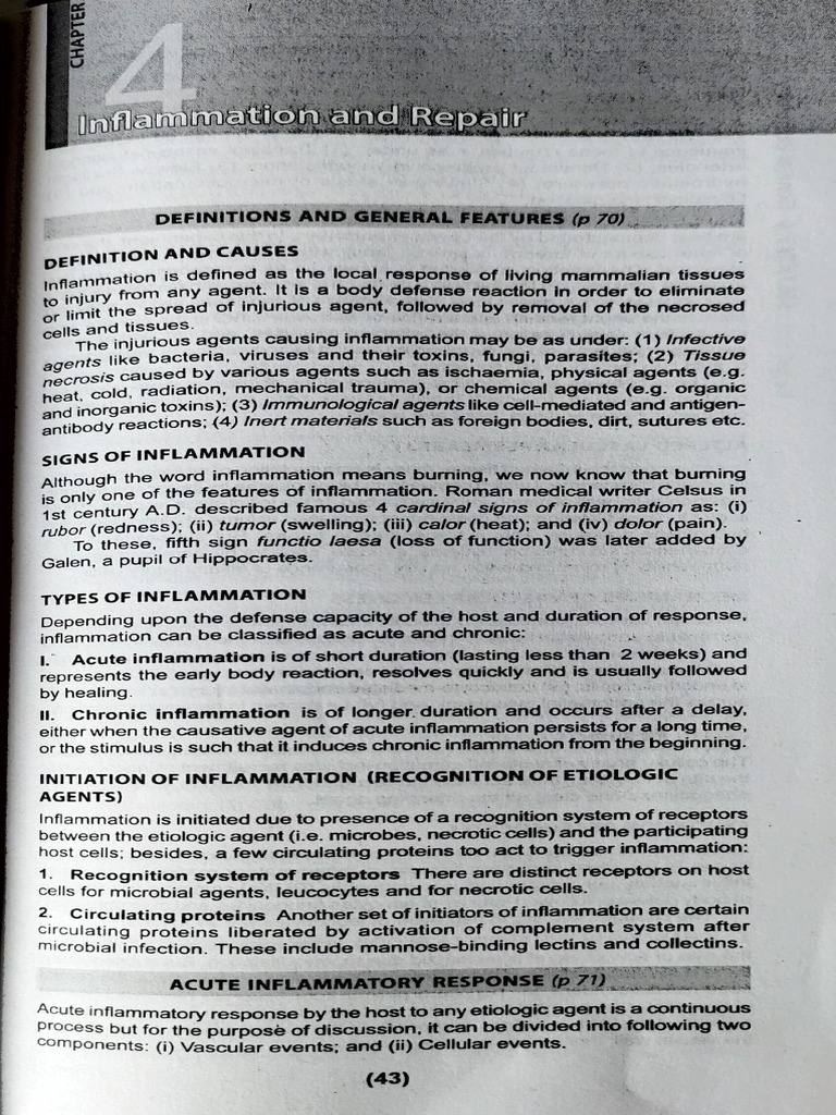 Harsh Mohan Quick Review Inflammation | PDF | Inflammation | Tuberculosis