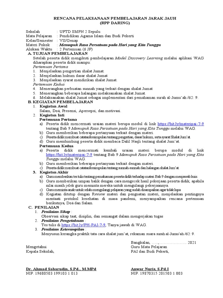 7 - 9 - Memupuk Rasa Persatuan Pada Hari Yang Kita Tunggu | PDF ...