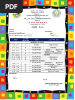 Class Program For 8 Week Curriculum | PDF | Learning | Behavior ...