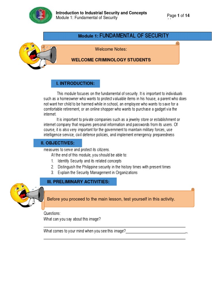 Lea 3 Module 1 | PDF | Risk | Security Guard